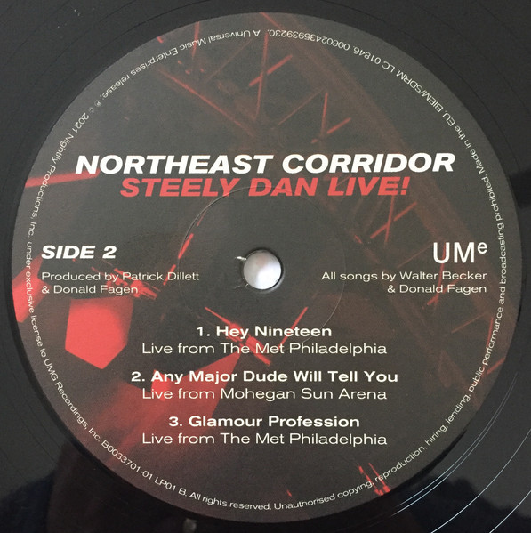 Steely Dan "Northeast Corridor: Steely Dan Live!" 180 Gram