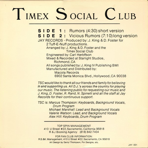 Timex Social Club "Rumors"