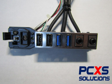 HP Front I/O (input/output) assembly - Includes 4 USB + 2 audio ...