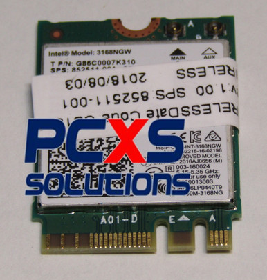 Intel Dual Band Wireless-AC 3168 802.11ac, 1x1 Wi-Fi + Bluetooth 4.0 ...