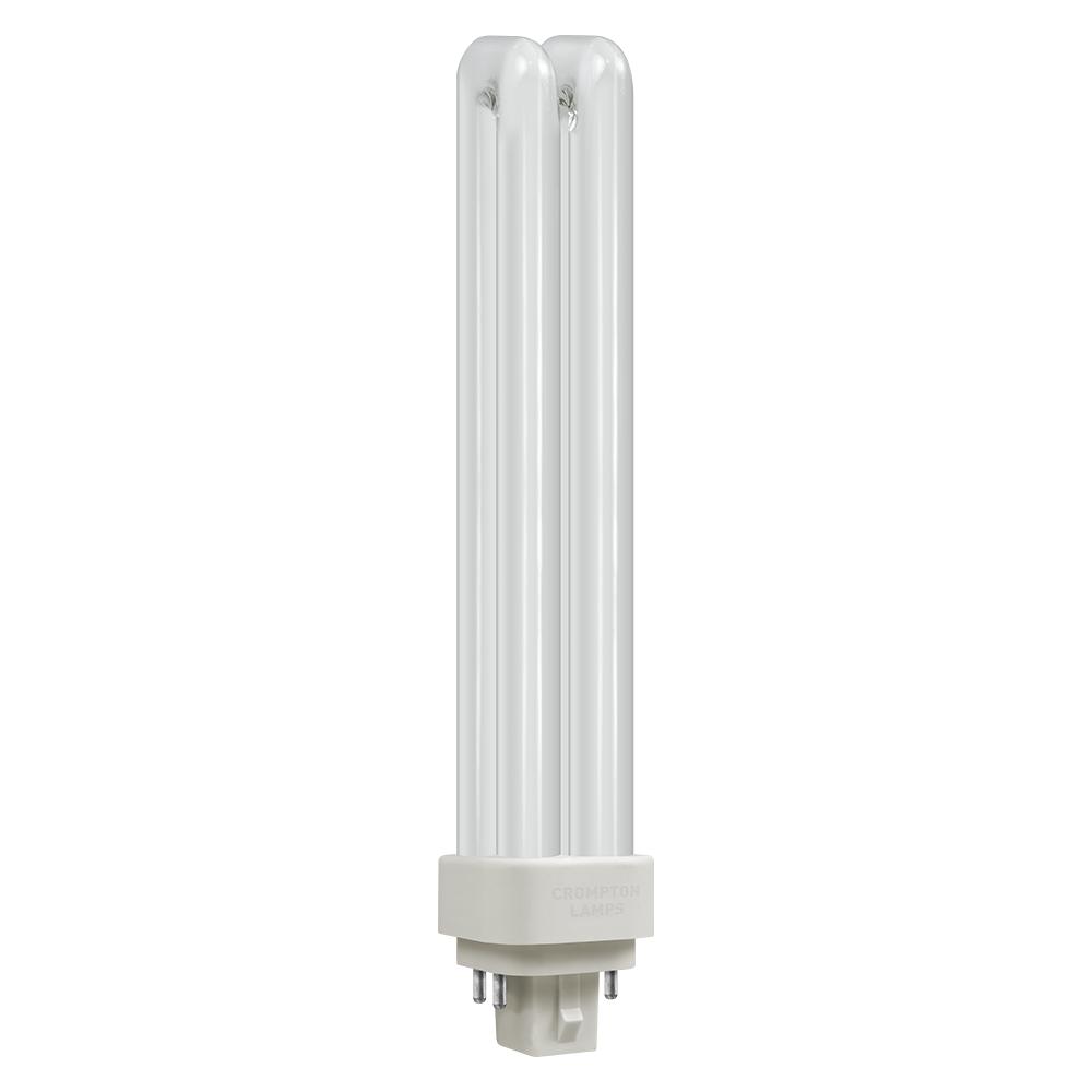 LED CFL Double Turn DE Non-Dimmable 4Pin 9W (26W Eqv) 3000K G24Q ...