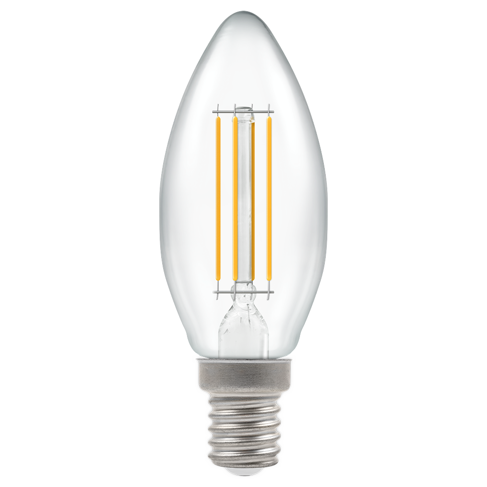 LED Filament Candle Clear Dimmable 5.9W 4000K SES-E14 - Crompton Lamps ...