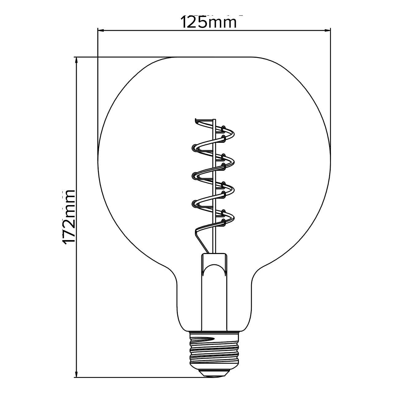 LED Aureum Globe G125 Golden Non-Dimmable 4W 1800K ES-E27 - Crompton ...
