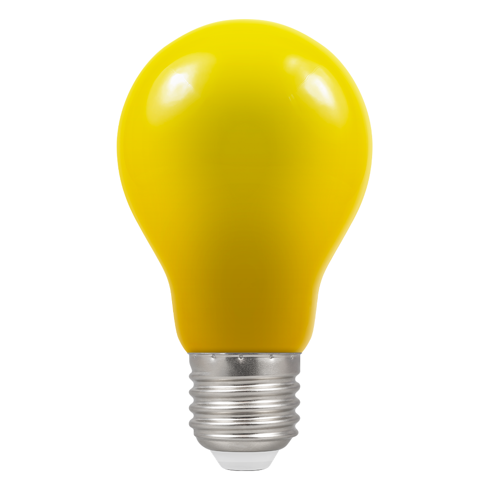 LED GLS Coloured Non-Dimmable 1.5W Yellow ES-E27 - Crompton Lamps Limited