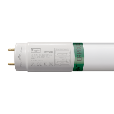 LED T8 Glass Tube Shatterproof Non-Dimmable 2FT 9W 6500K G13 - Crompton ...