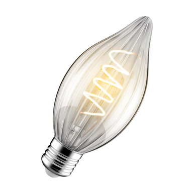 LED Solis Candle C64 Clear Non-Dimmable 3.5W 1800K ES-E27 - Crompton ...