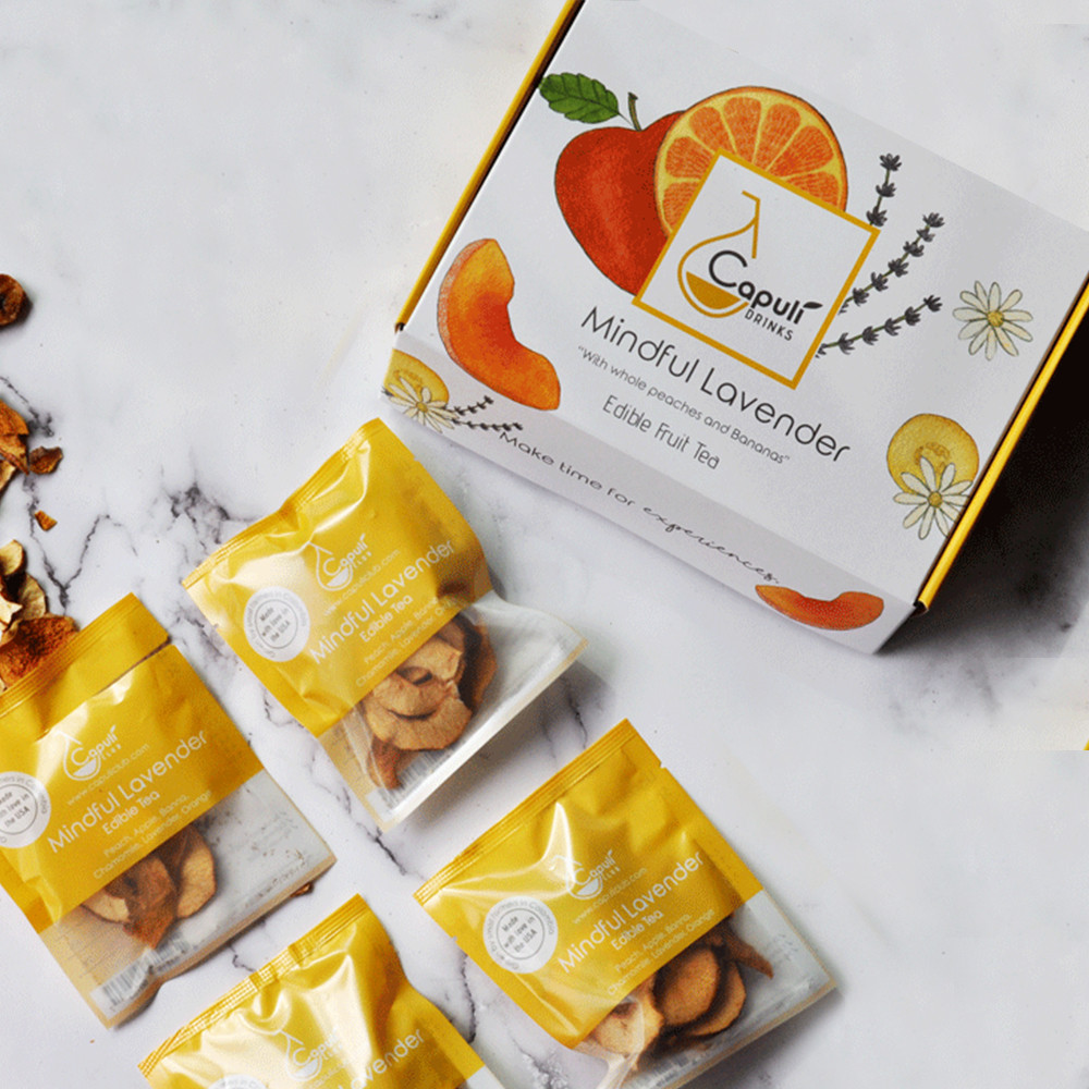Capuli Edible Fruit Tea - Mindful Lavender - Edible Fruit Tea Gift Box ...