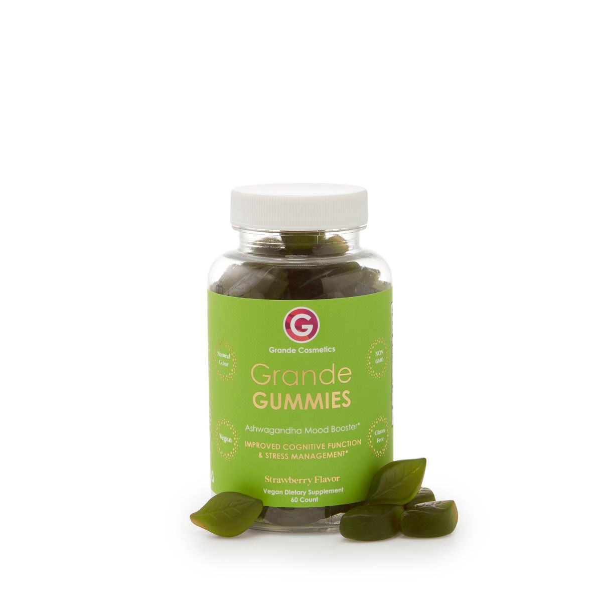 GRANDE COSMETICS - GrandeGUMMIES Ashwagandha Mood Booster (60 Count ...