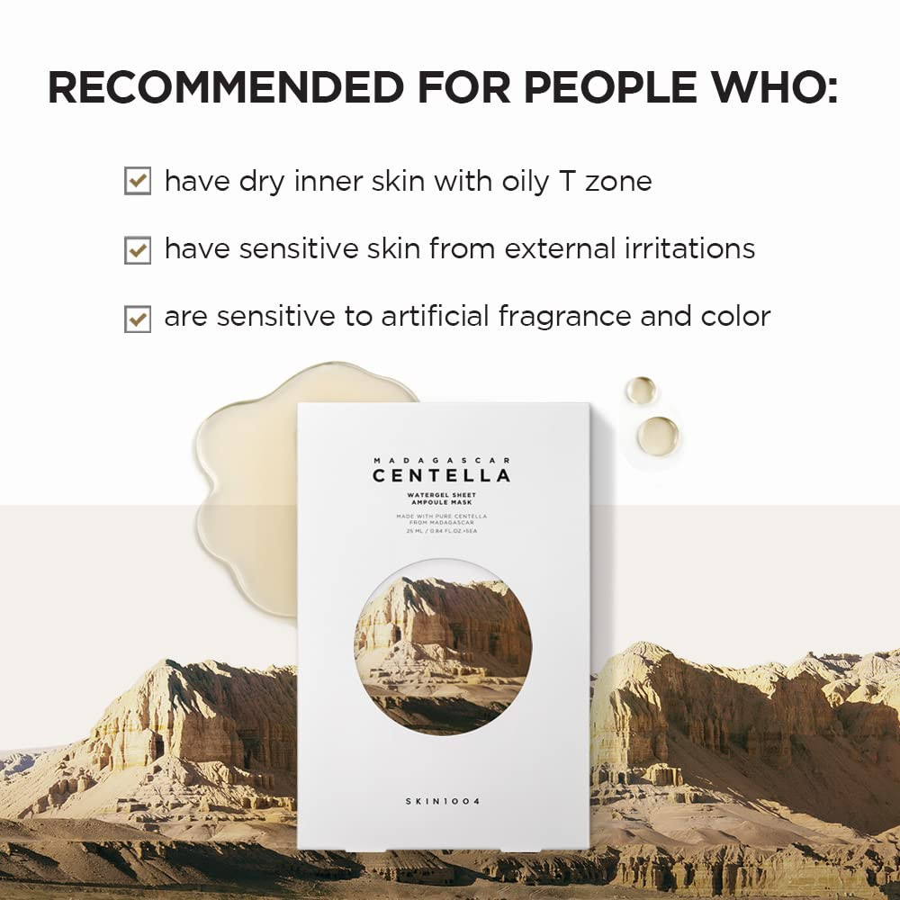 Skin1004 - Madagascar Centella Watergel Sheet Ampoule Mask (5ea ...