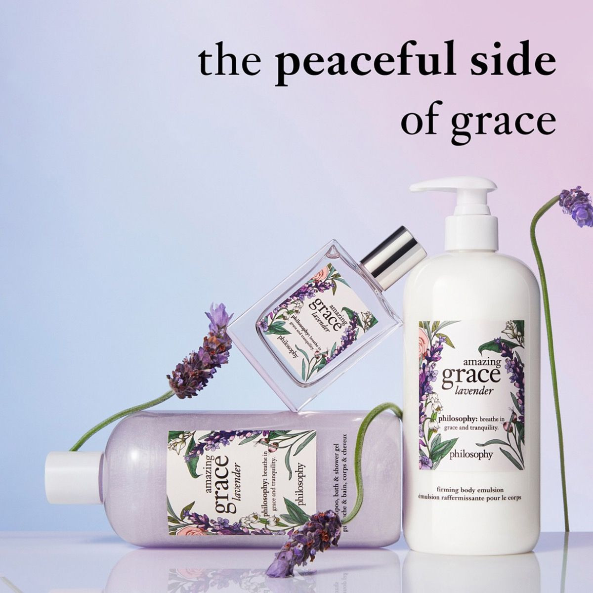 Philosophy - Amazing Grace Lavender Shampoo, Bath & Shower Gel 16 oz ...