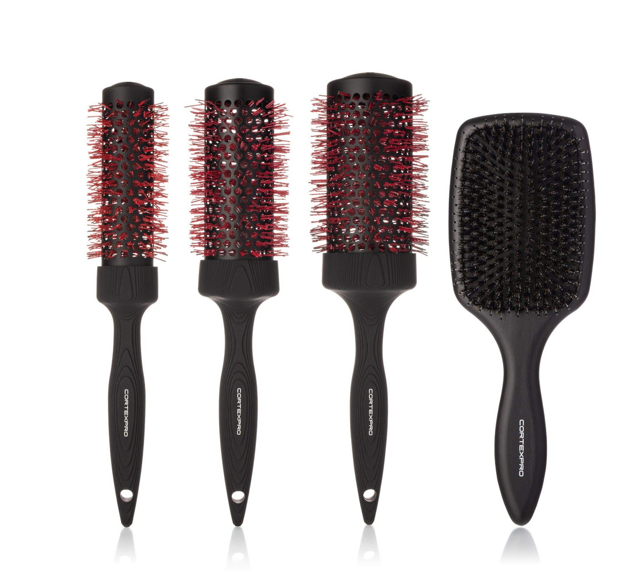 Cortex Professional - Thermal Pro 5 Piece Brush Set - BLACK WOOD ...