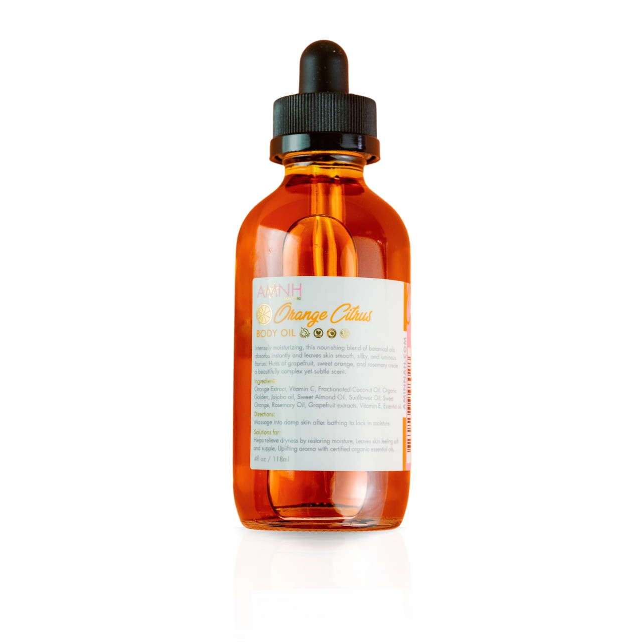 Aminnah Skincare - Orange Citrus Body Oil - Beauty Bridge
