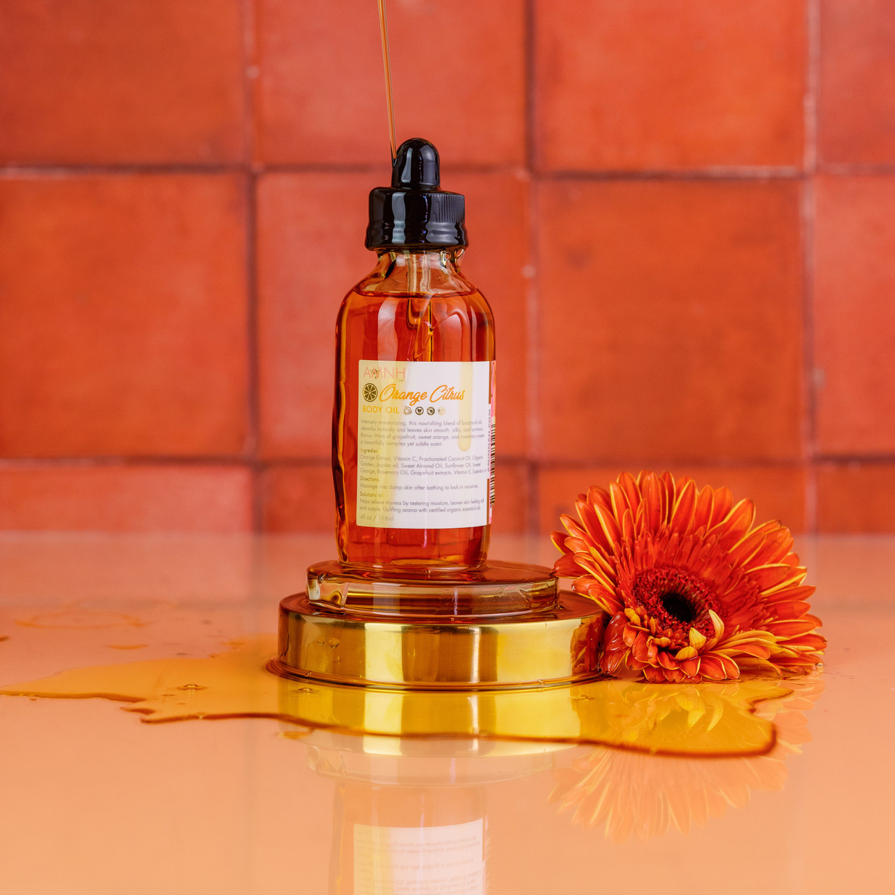 Aminnah Skincare - Orange Citrus Body Oil - Beauty Bridge