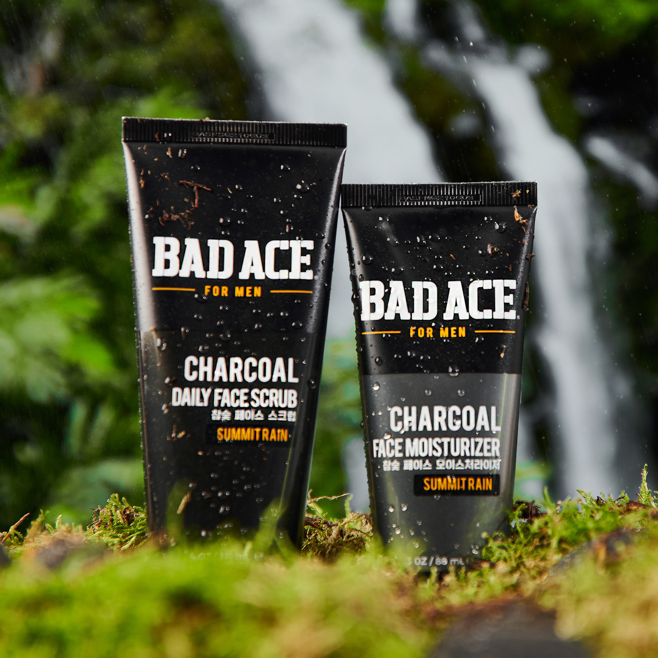 BAD ACE - Charcoal Face Scrubs - Summit Rain - Beauty Bridge