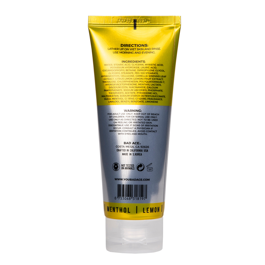 BAD ACE - Energy Face Wash - Citric Punch - Beauty Bridge