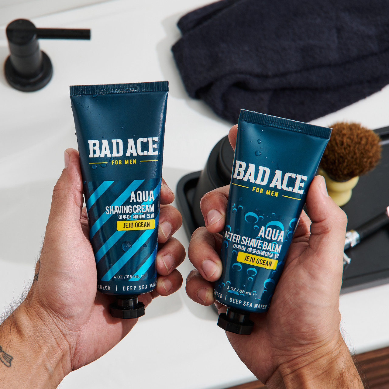 BAD ACE - Aqua Shave Cream - Jeju Ocean - Beauty Bridge