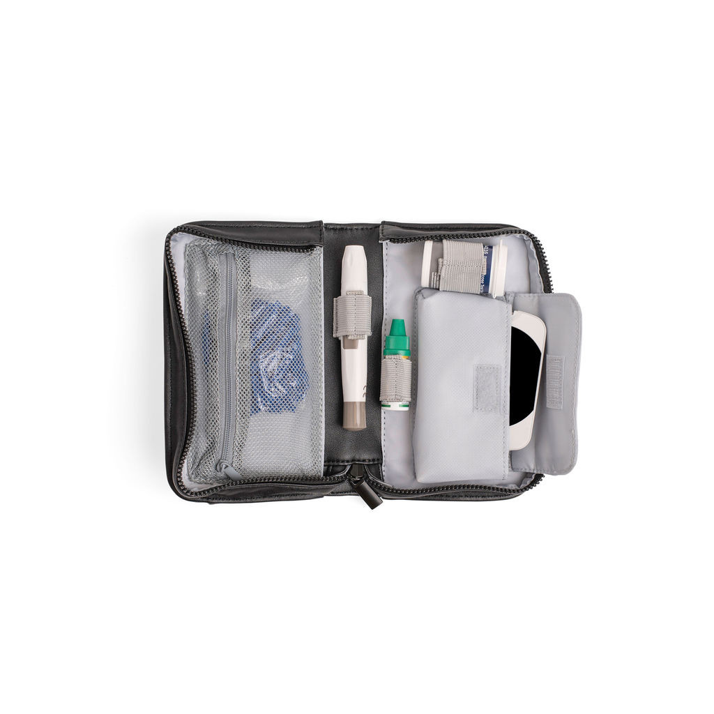 Jazmine Beauty - Compact Diabetes Care Case - Black - Beauty Bridge