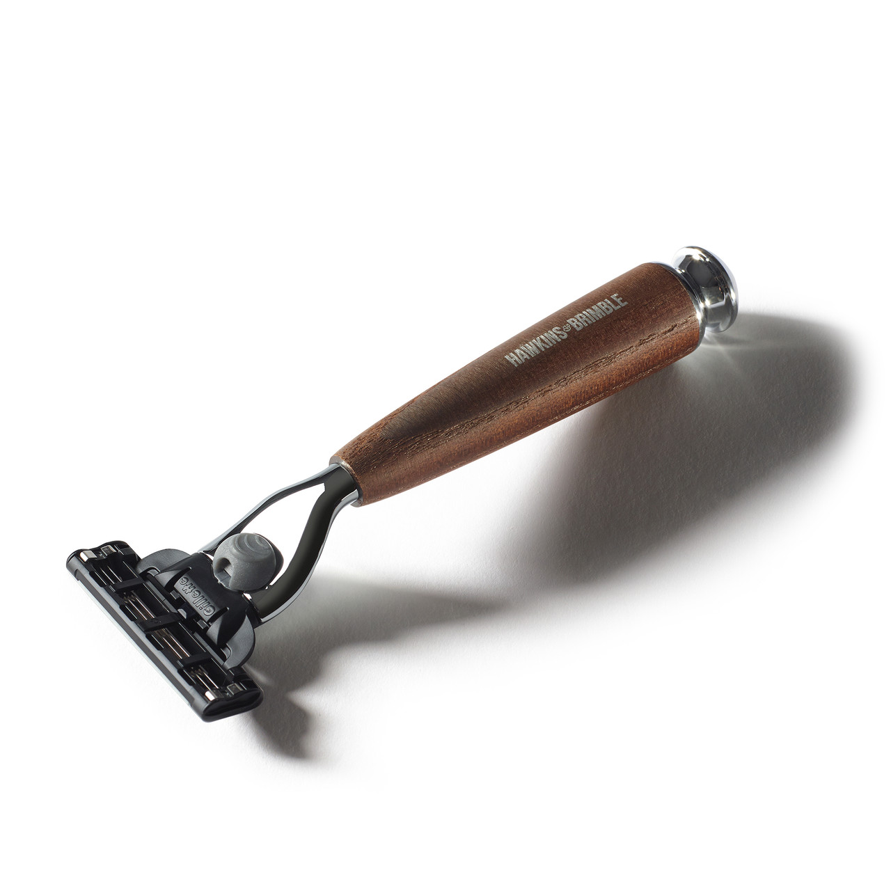 Hawkins & Brimble - Wood Razor with Mach3 Gillette Blade - Beauty Bridge