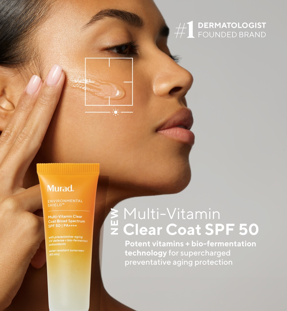Murad - Multi-Vitamin Clear Coat Broad Spectrum SPF 50 | PA++++ 1.7 oz ...