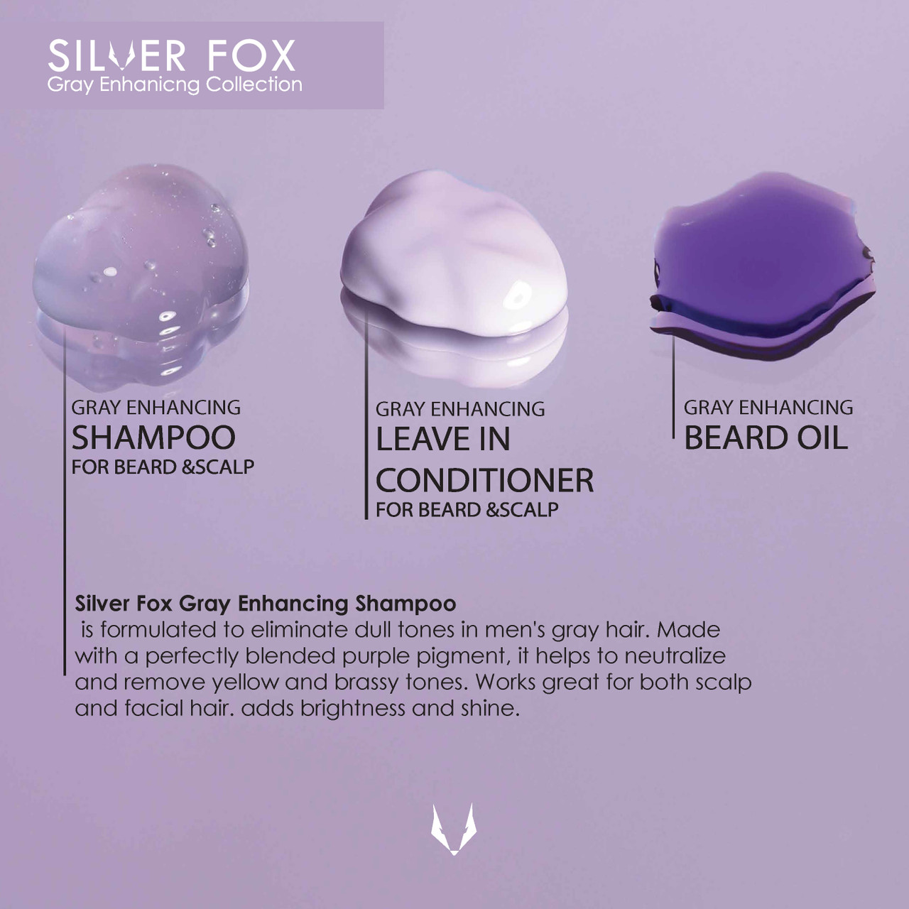 Godefroy - Silver Fox Beard and Scalp Shampoo for Gray Hair - Beauty Bridge