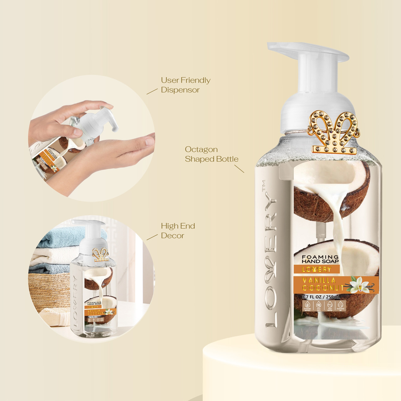 Lovery - Lovery Foaming Hand Soap - Moisturizing Hand Soap with Aloe ...