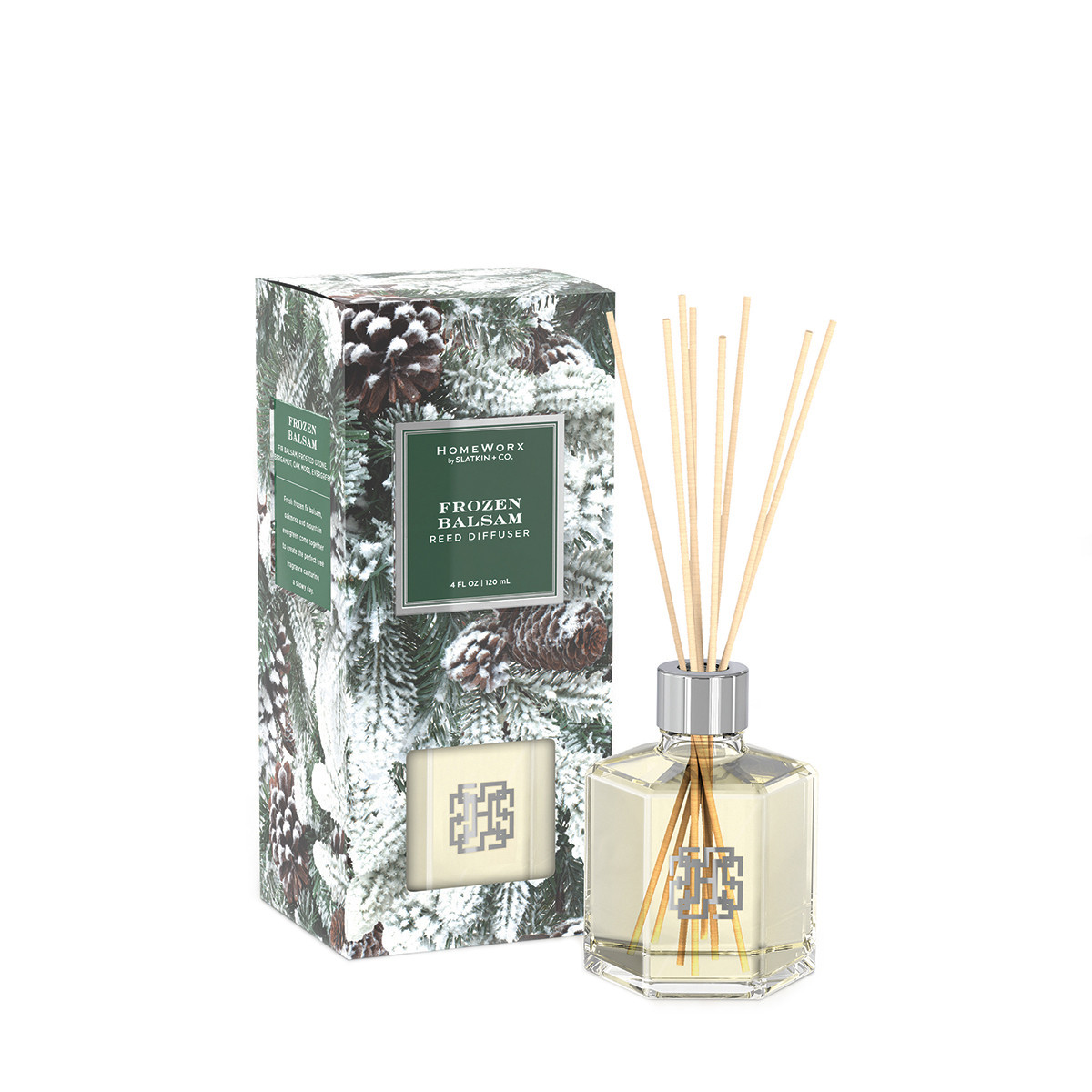 HomeWorx - Frozen Balsam Reed Stick Diffuser 4 oz. - Beauty Bridge