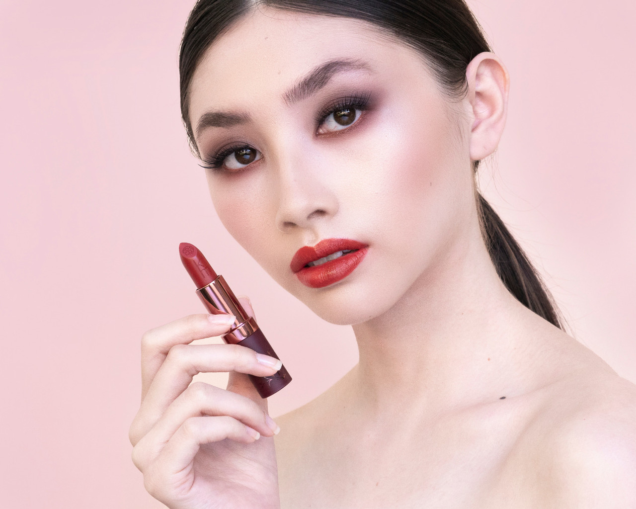 Karen Murrell - Lipstick 0.14 oz. 21 Fiery Ruby - Beauty Bridge