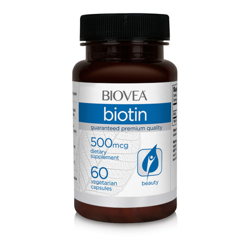 BIOVEA - Biotin 500mcg 60 Capsules - Beauty Bridge