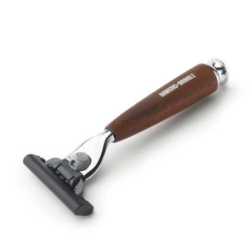 Hawkins & Brimble - Wood Razor with Mach3 Gillette Blade - Beauty Bridge