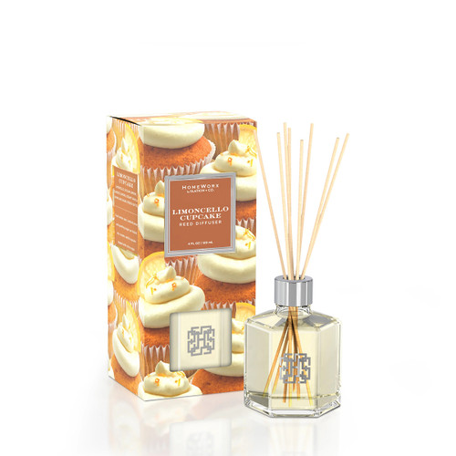 HomeWorx - Limoncello Cupcake Reed Stick Diffuser 4 oz. - Beauty Bridge