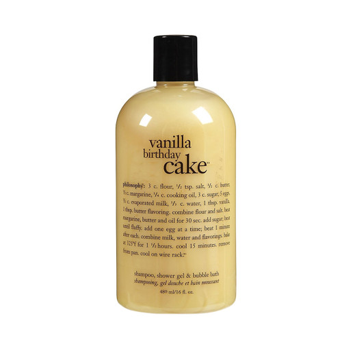 Philosophy - Vanilla Birthday Cake Shampoo, Shower Gel and Bubble Bath ...