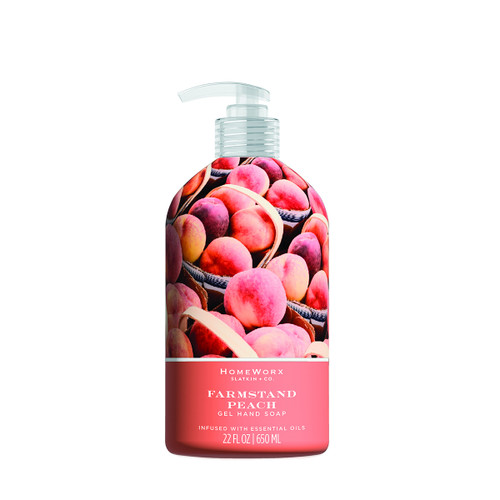 HomeWorx - Farmstand Peach Gel Hand Soap 22 oz. - Beauty Bridge