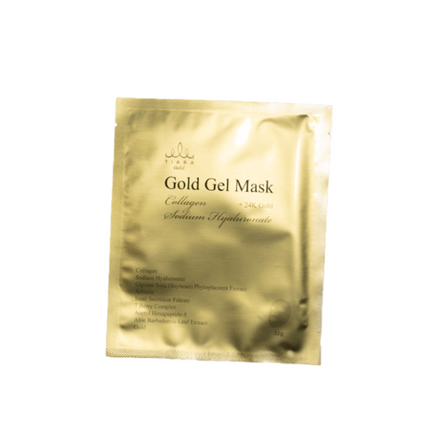 TIARA GOLD - Gold Gel Mask +24K Gold (5 Pack) - Beauty Bridge