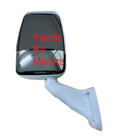 714183 Velvac Rv Motorhome White Driver Mirror Non Powered