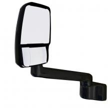 714273 Velvac RV Motorhome Black Driver Mirror 9" Radius Base, 10" Arm