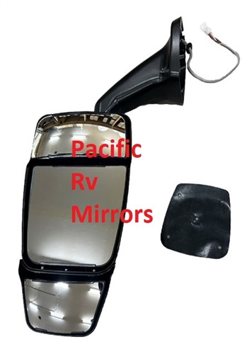 714393 Velvac Rv Motorhome Black Inverted Driver Mirror