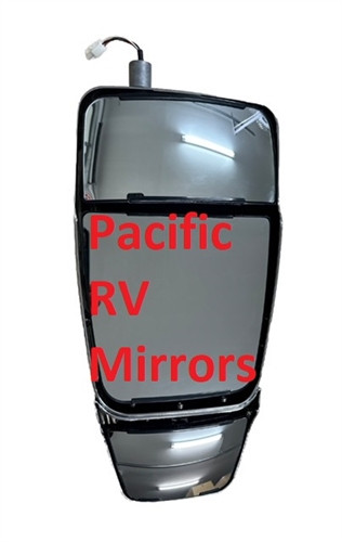 714394 Velvac RV Motorhome Chrome Passenger Inverted Mirror Head