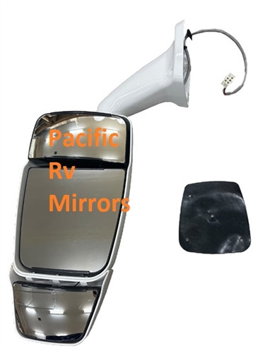714925 Velvac Rv Motorhome White Driver Inverted Mirror