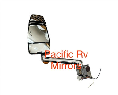 715381-4 Velvac RV Motorhome Chrome Driver Mirror 9" Radius Base, 14 ...
