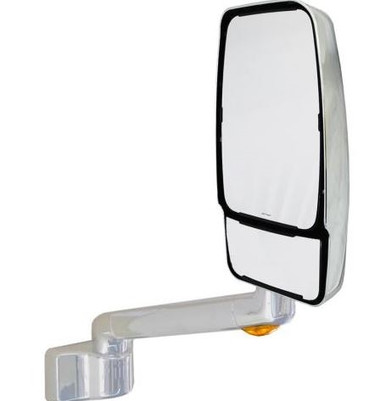 715558 Velvac RV Chrome Passenger Mirror 9" Radius Base, 14" Arm with ...