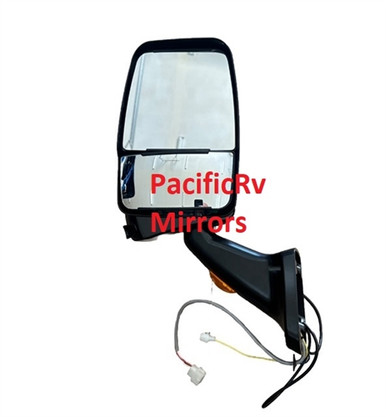 719163 Velvac Rv Motorhome Black Driver Mirror