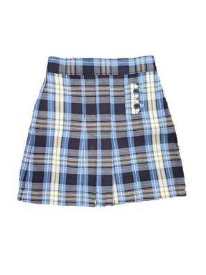 Girls Skort - Two Tab w/Pleats - Plaid 76 - Educational Outfitters - Denver
