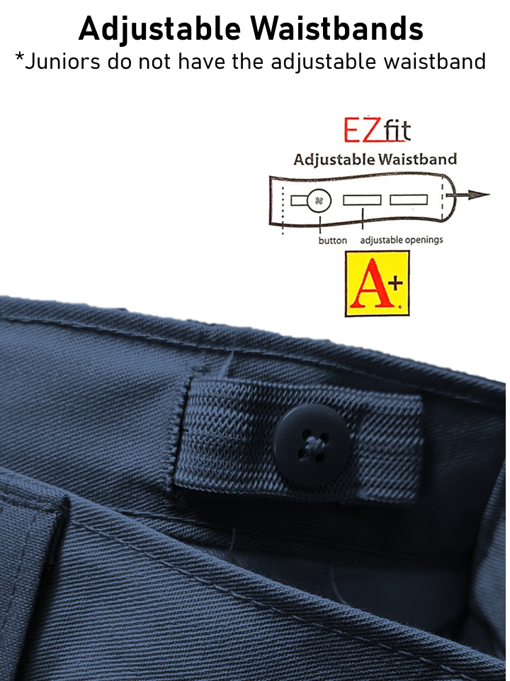 9-12th Grade - Female Twill Flat Front Pants - Educational Outfitters ...