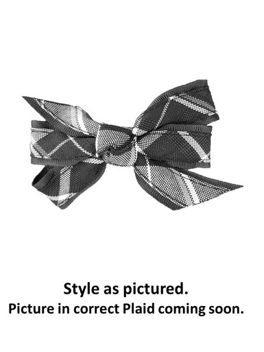 Monarch Bow Barrette Plaid 36