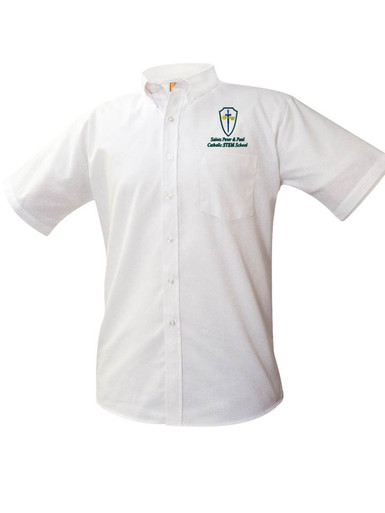 Boys Short Sleeve Oxford Shirt - w/STPP - Educational Outfitters - Denver