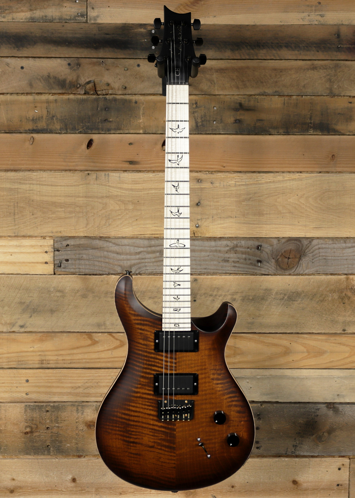 PRS DW CE 24 Hardtail Electric Guitar Burnt Amber Smokeburst w/ Gigbag