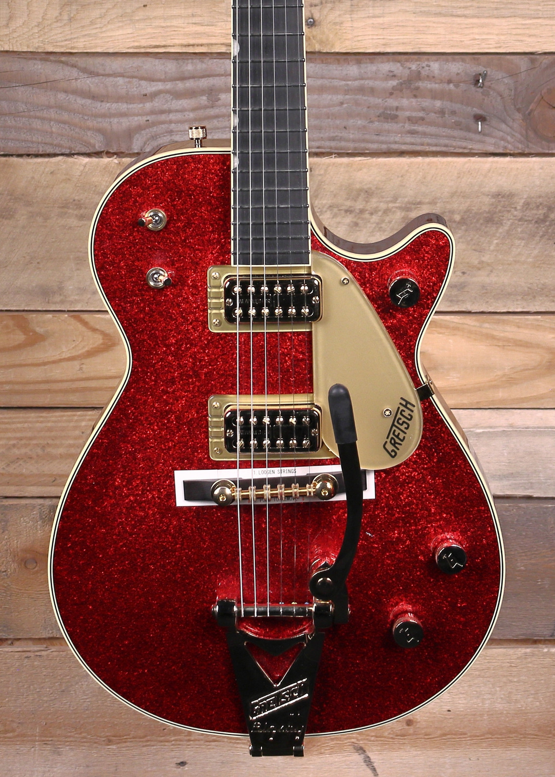 Gretsch G6129TG-59VS Limited Edition Sparkle Jet Electric Guitar Red ...