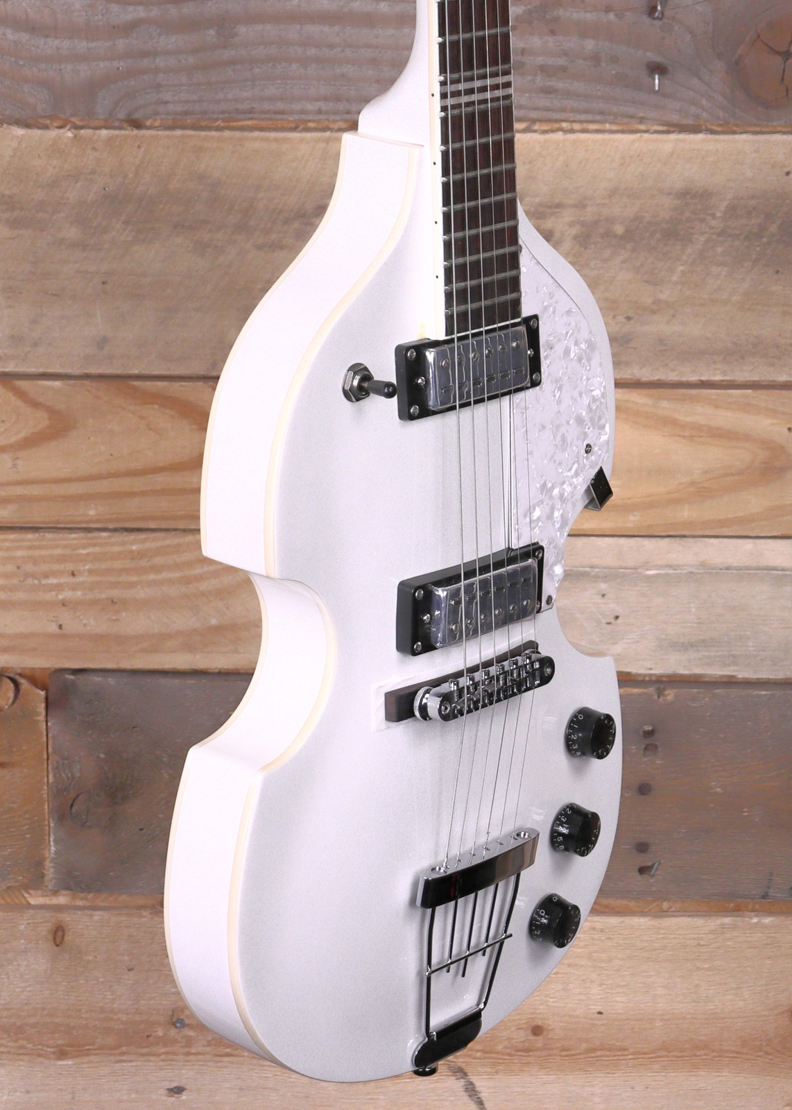 Hofner HI-459-PE Pro Ignition Violin Guitar Pearl White
