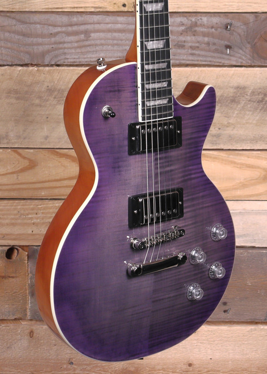 Epiphone Les Paul Modern Figured Electric Guitar Purple Burst w/ Gigbag