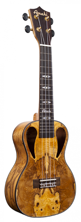 Amahi Exotic Wood Concert Ukulele w/ EQ - African Burl